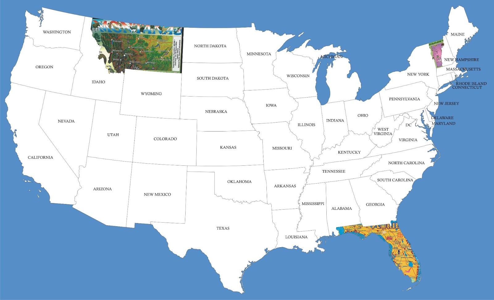 Free United States Map By Mail - Map