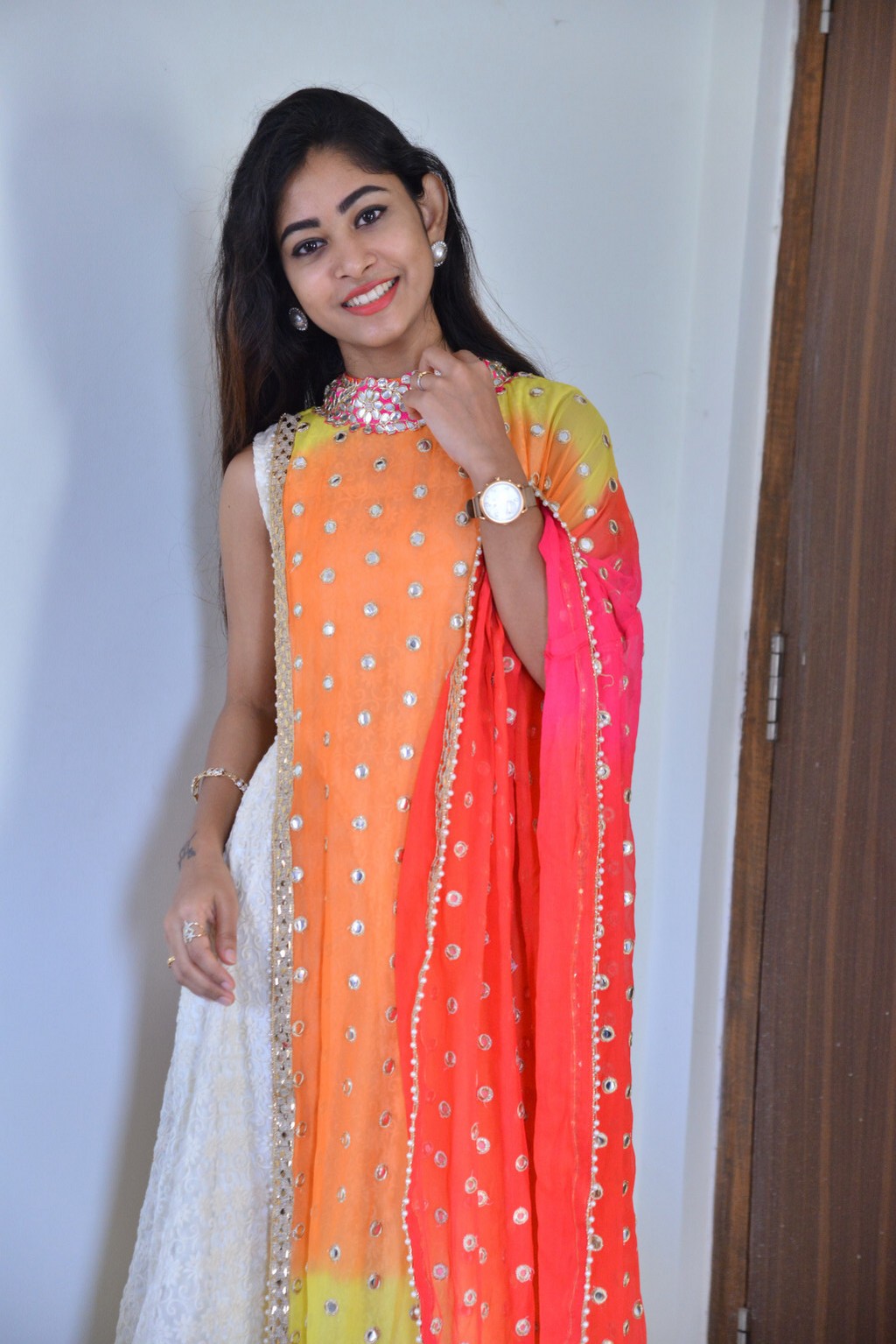 Aadya Thakur at Karthikeya Entertainments Prod No.1 Movie Launch ...