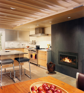 Hearth Cabinet™ Ventless Fireplaces: Cozy Kitchen Hearth Designs