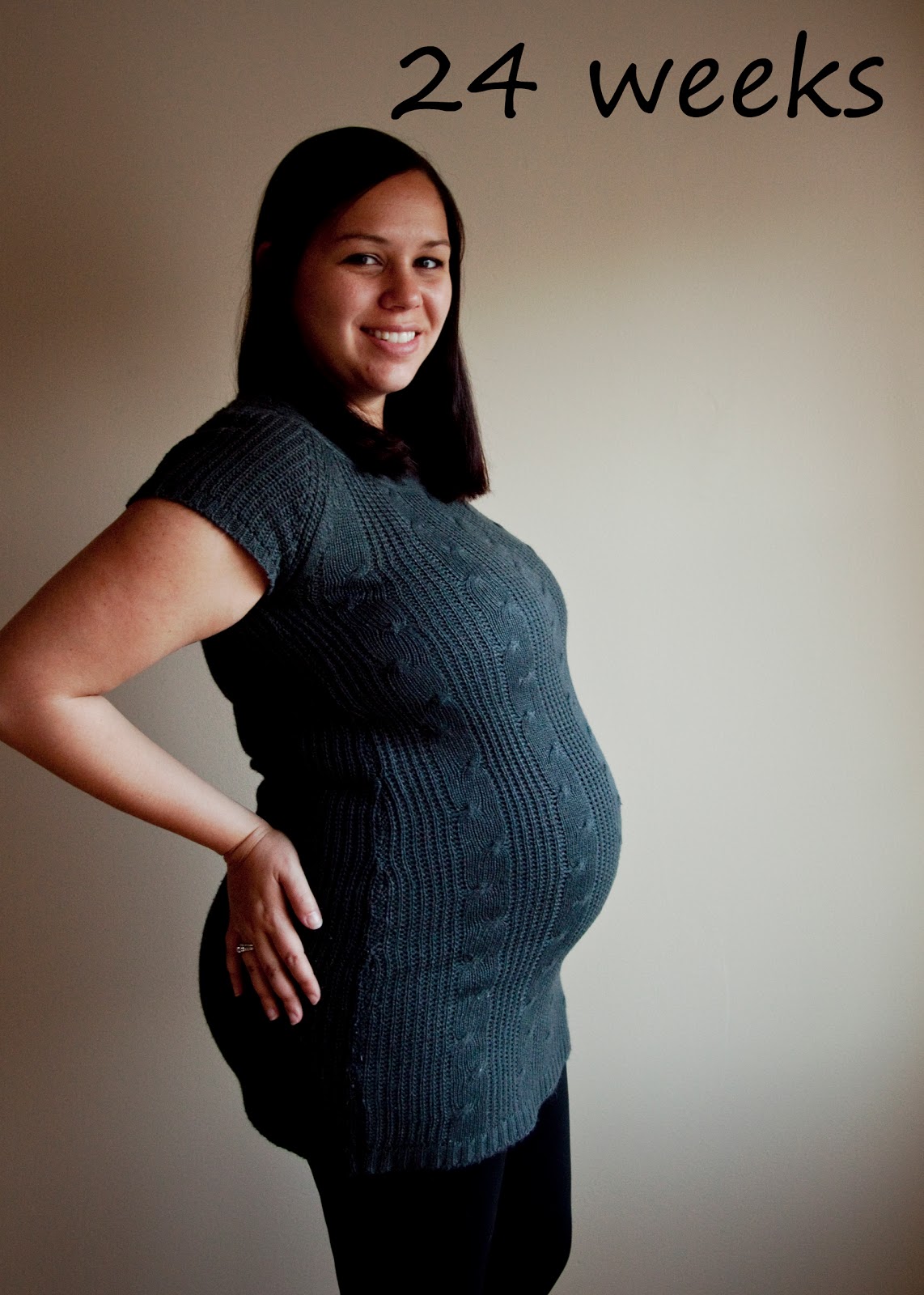 ...and baby makes three!: Kick, kick, kick... {24 weeks!}