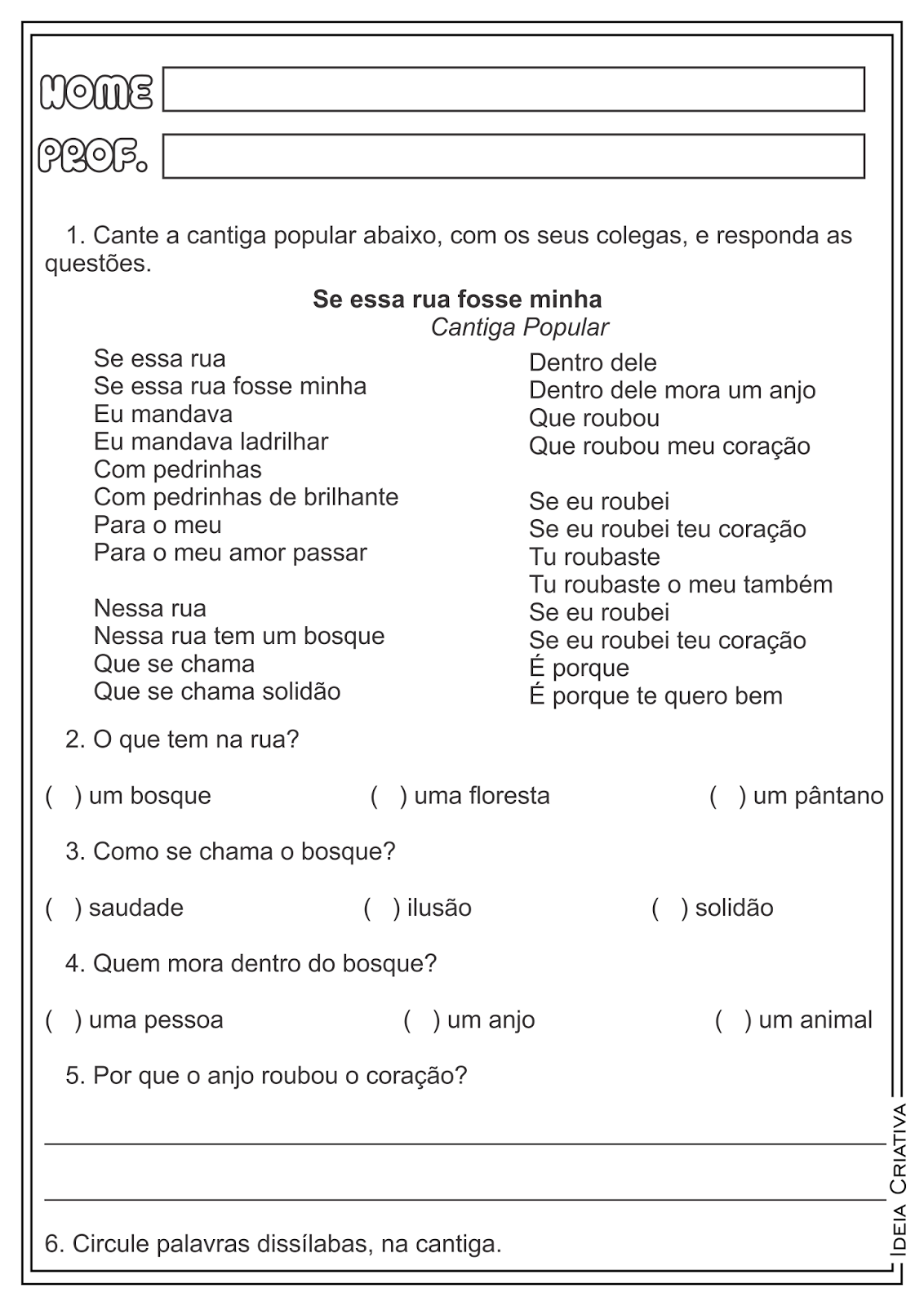 Interpretação De Texto 5 Ano Com Gabarito - ZULEDU