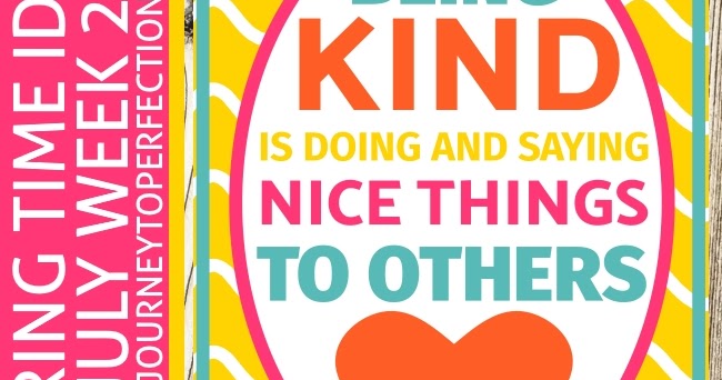 Life's Journey To Perfection: 2017 LDS Sharing Time Ideas for July Week ...