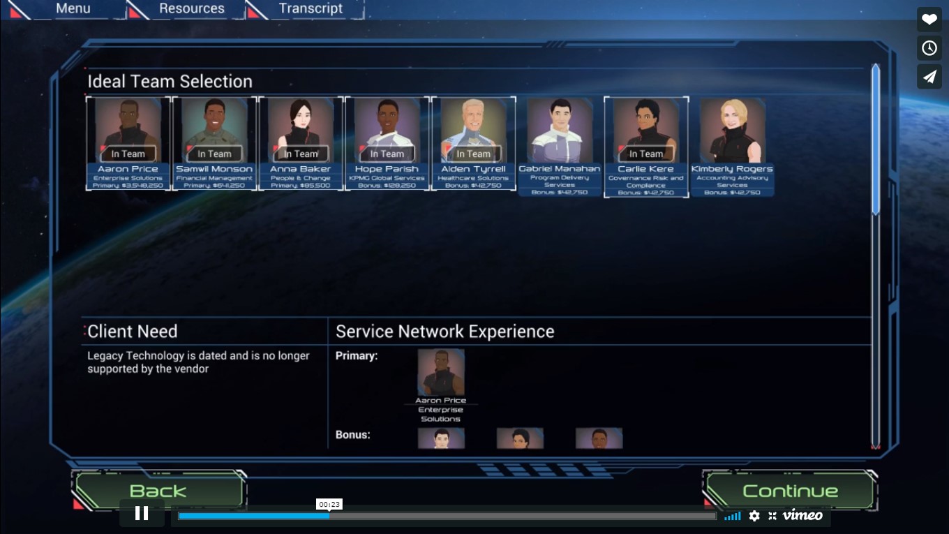 KPMG Serious Game Uncovers Full Scope Of Prospects' Requirements