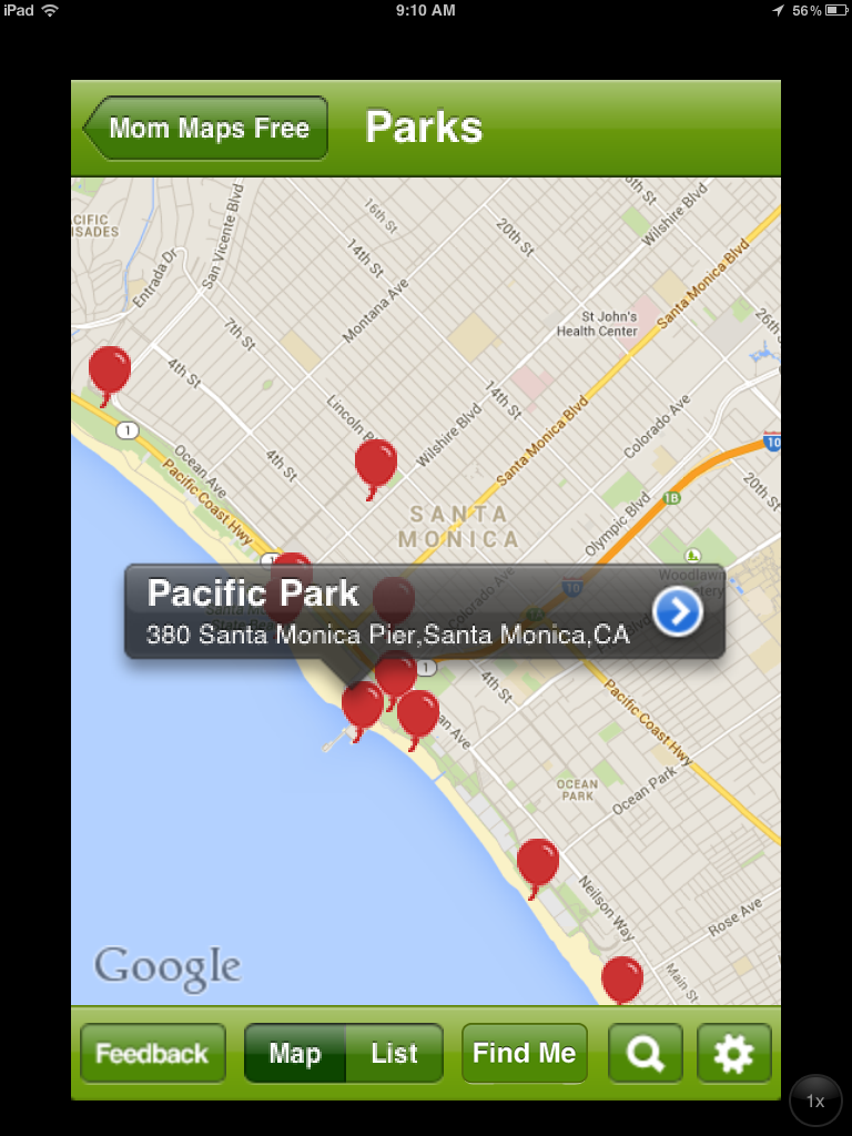 OT Cafe: App of the Week | Mom Maps