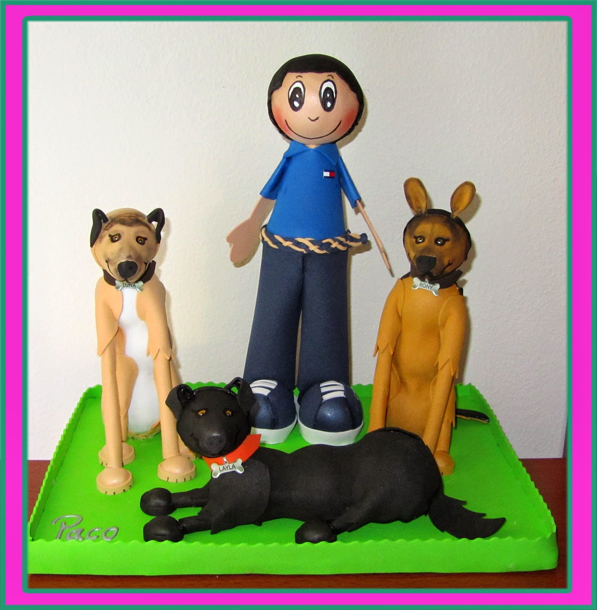 El Taller de Canelita: FOFUCHOS CON PERRO (FO-0013)