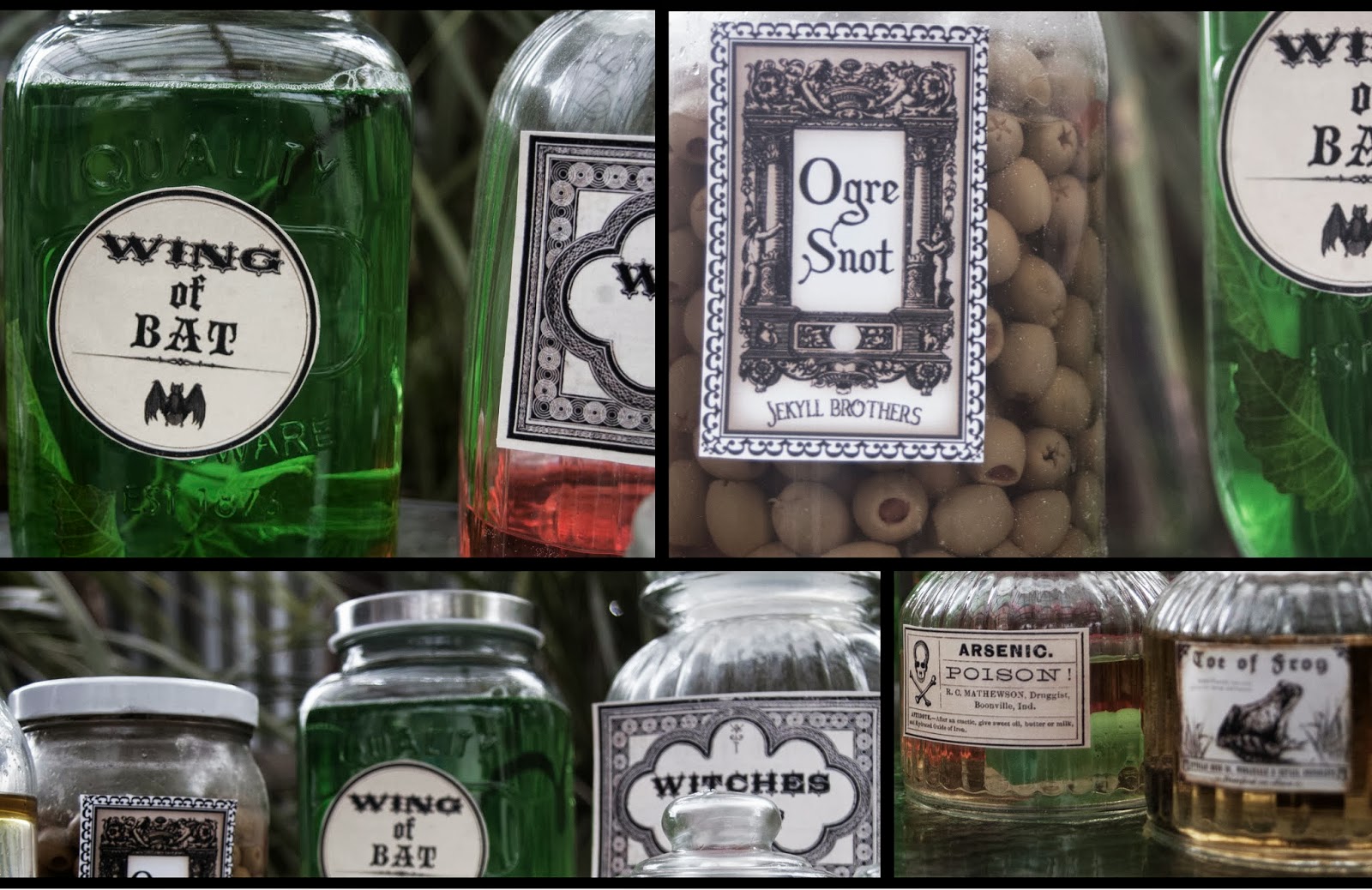 Tinker and Cook: Halloween Decorations: Magic Potions