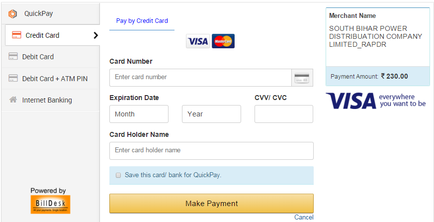 Pay SBPDCL Electricity Bill Online