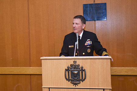 The Trident: Submarine Force Commander Welcomes Future Officers to Fleet