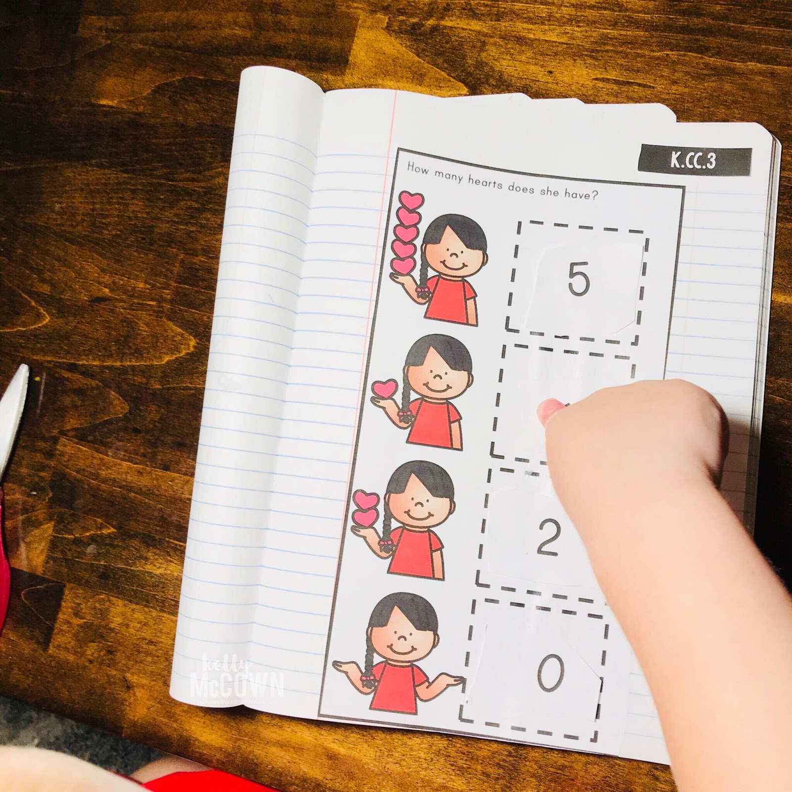 Kelly McCown: February Interactive Math Notebook Kindergarten