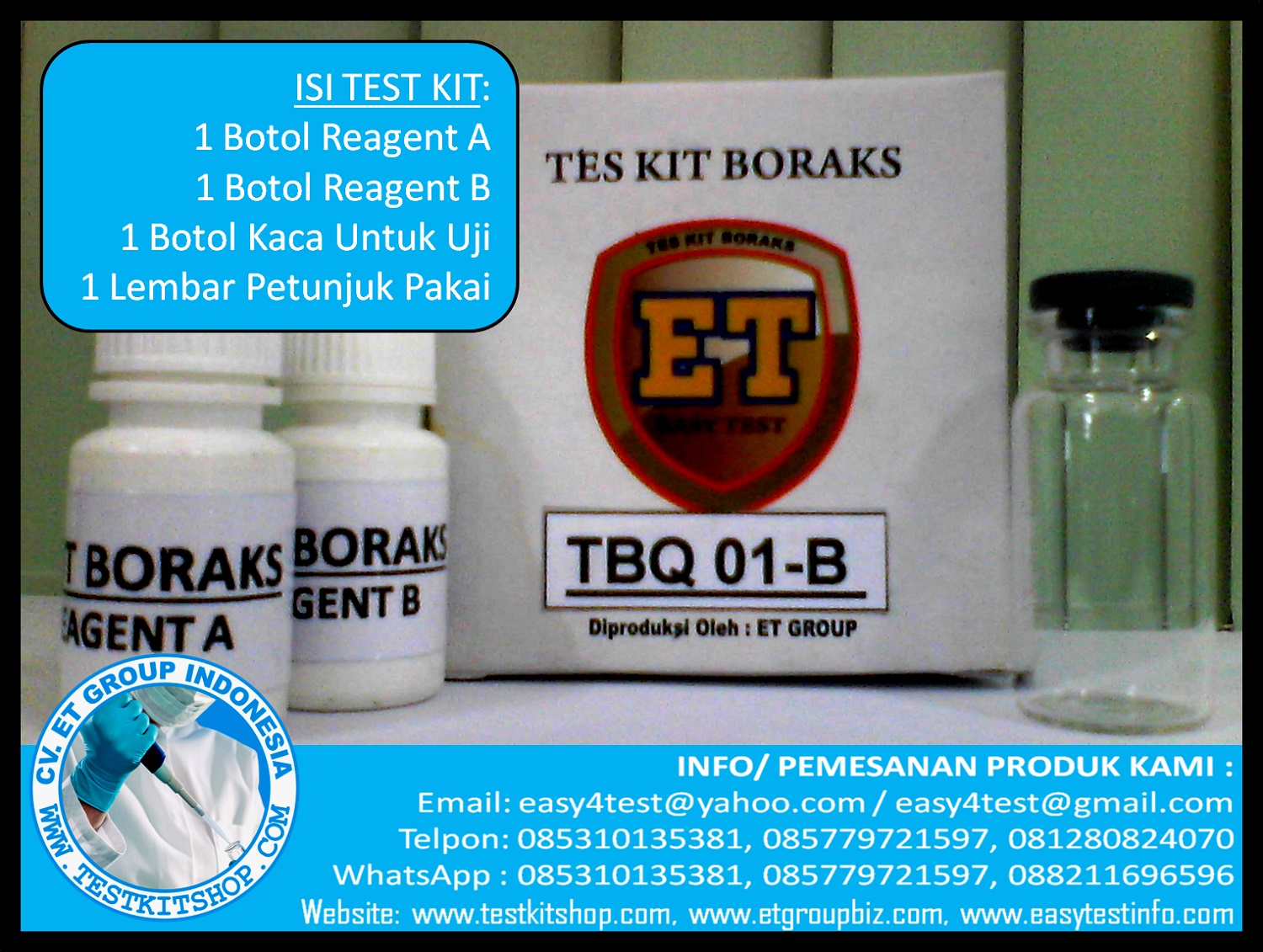 Test Kit Boraks (TBQ 01-B) - Tes Kit Keamanan Pangan| Toko online yang ...
