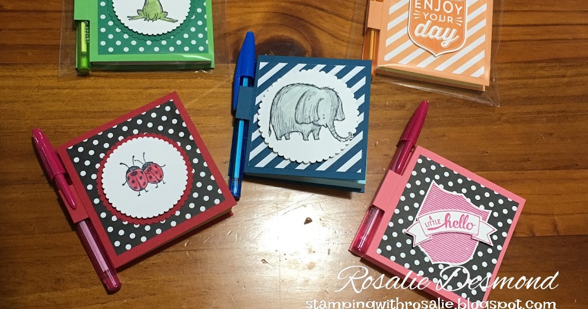 Stamping with Rosalie: Post It Cover