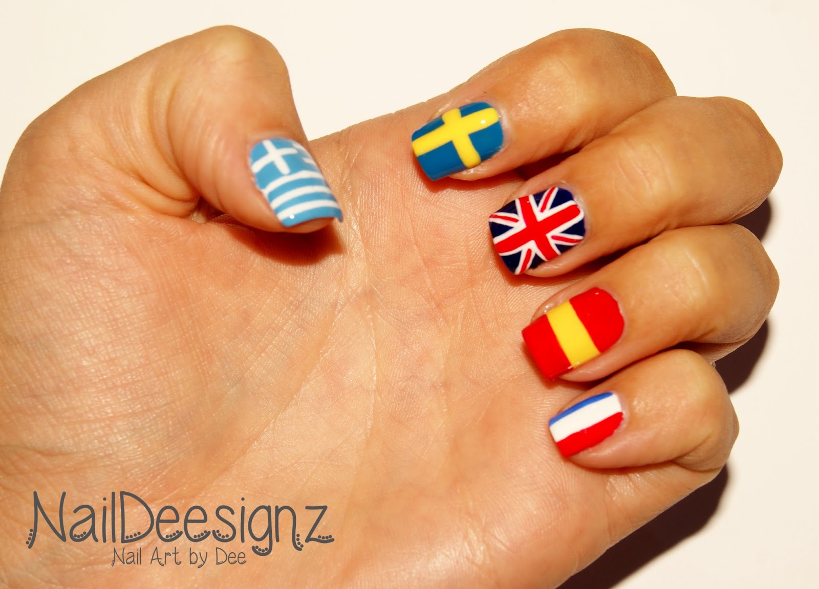 NailDeesignz: European Languages Day Nail Art
