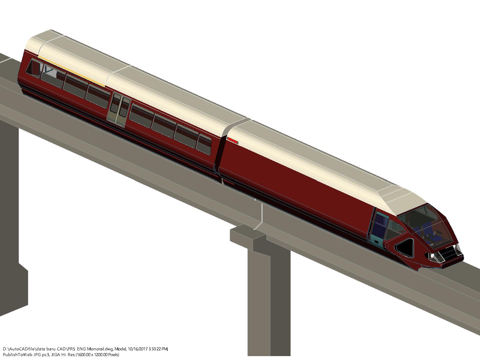 mini jet engine: indonesia monorail