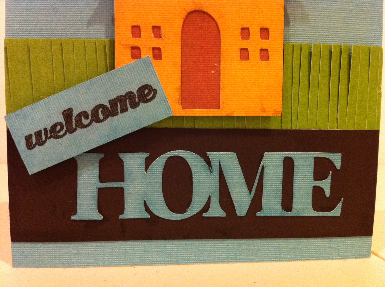 OCD Scrapology: Welcome Home Card