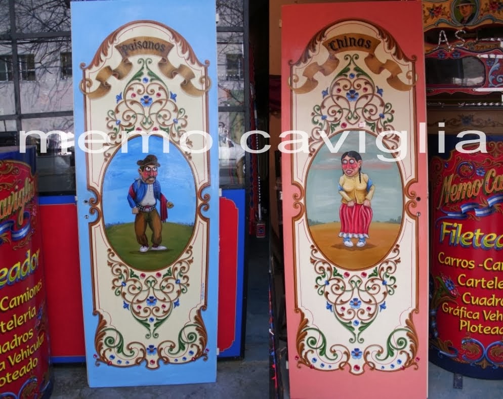 fileteador memo caviglia: Puertas Fileteadas