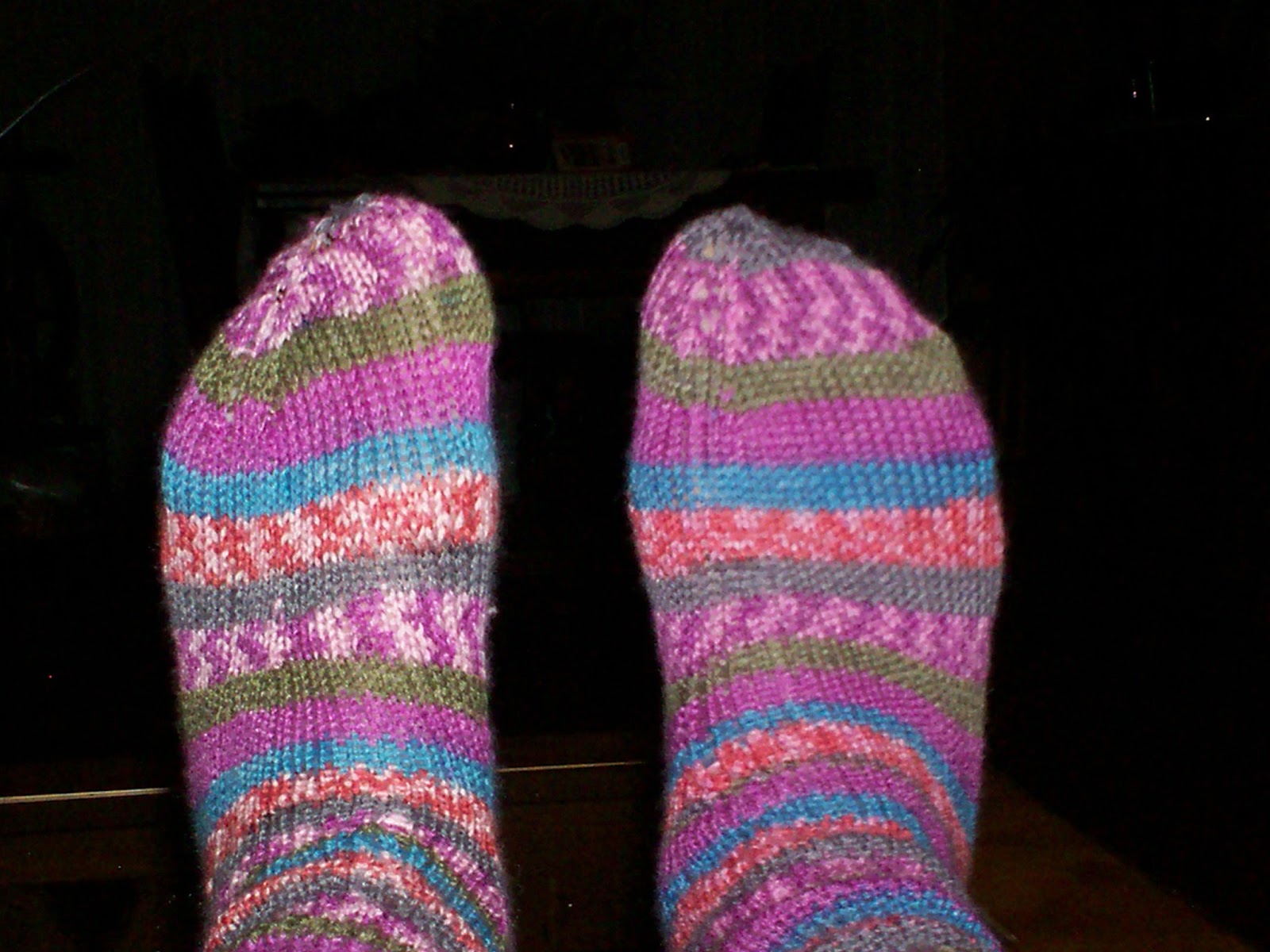 Strawberry Forever: Hand knitted socks