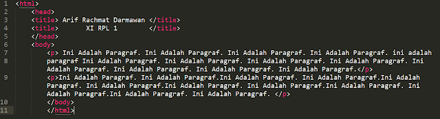 Contoh Kodingan Html