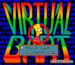Super Famicom/SNES/SFC: Virtual Bart 辛普森霸子的幻想