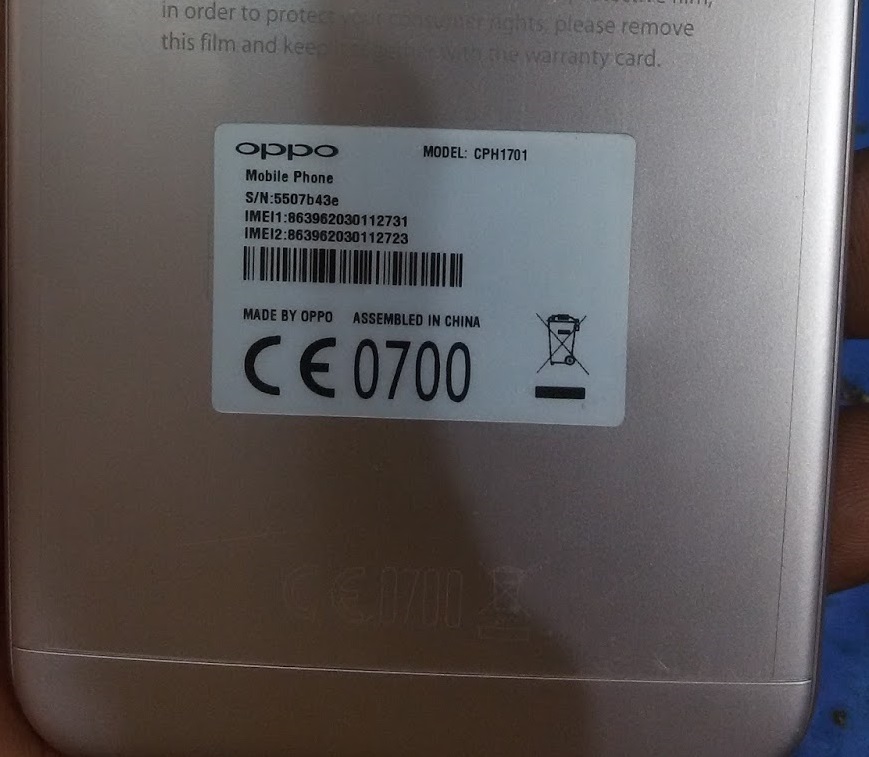 OPPO CPH1701 A57 16DIGIT UNLOCK FILE+FIRMWARE 100% TESTED - BEST FLASH ...
