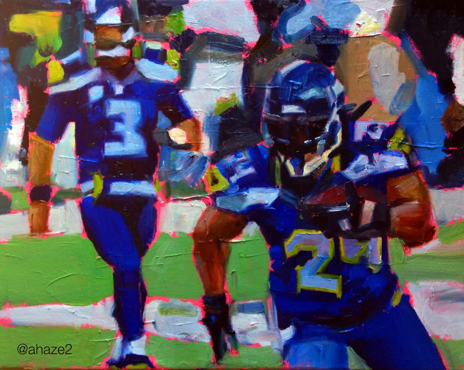 Paintings by Aaron Hazel