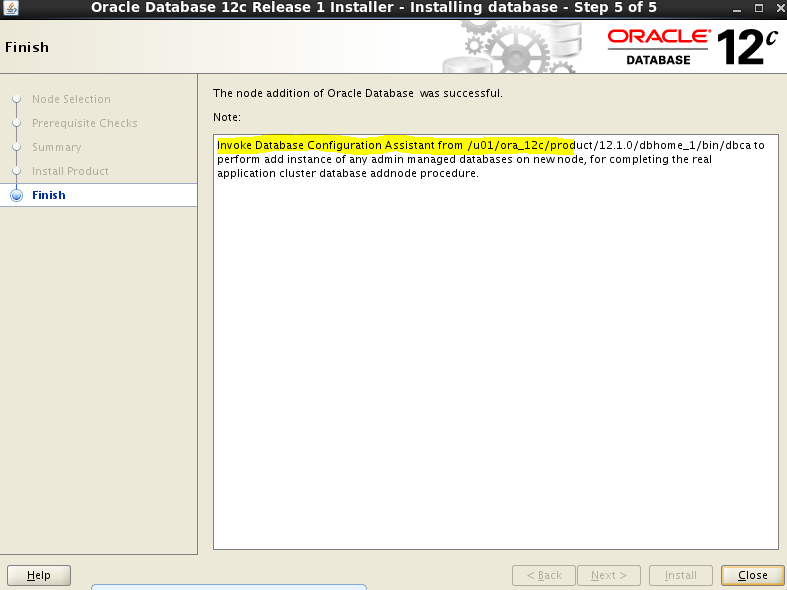 Adding new node to 12c RAC Cluster