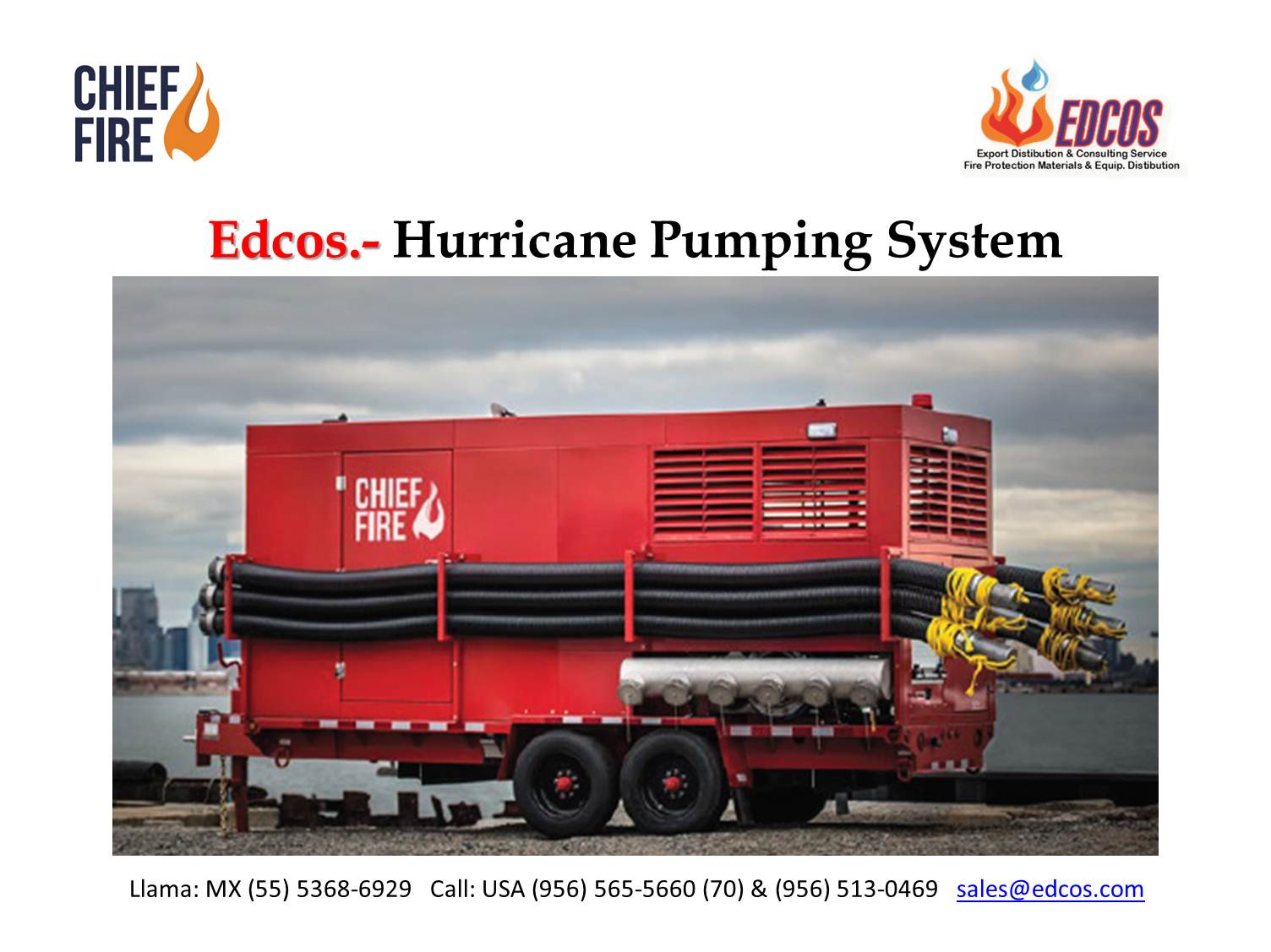 Edcos Fire Protection Equipment: Edcos.- Hurricane Pumping System ...