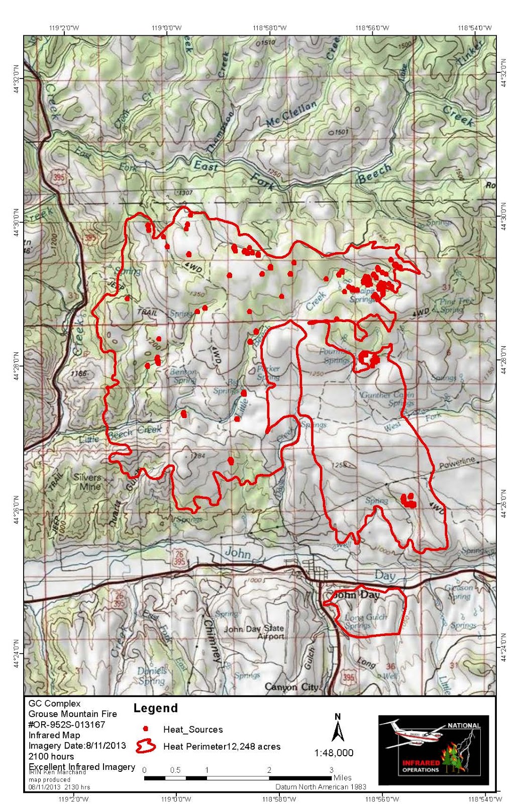 GC Complex Fire: Maps