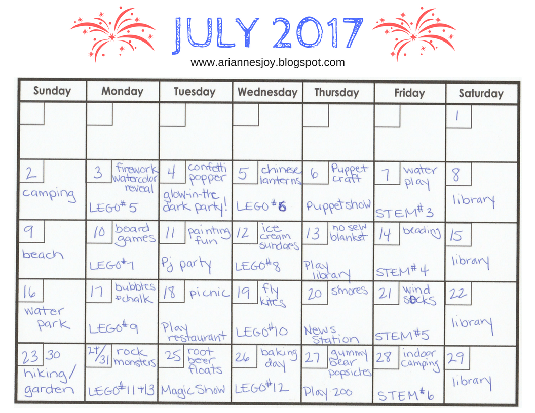 Arianne's Joys: Plan The Best Summer For The Kids! (With free printables.)