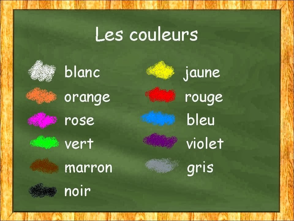 Notre blog de français: Les couleurs