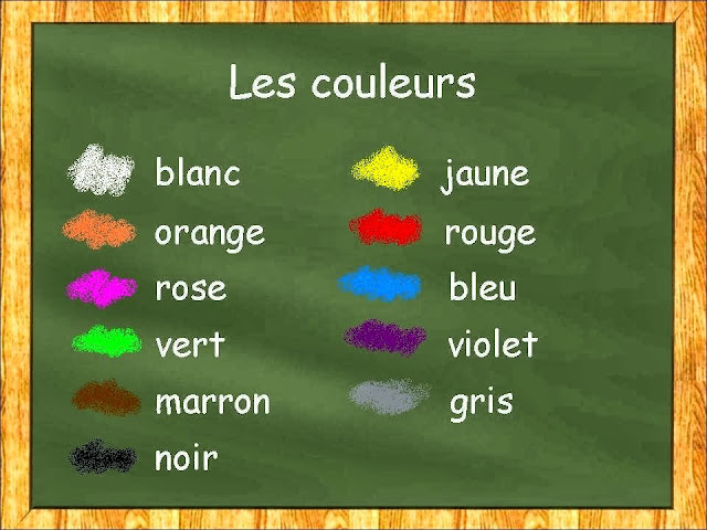 Notre blog de français: Les couleurs