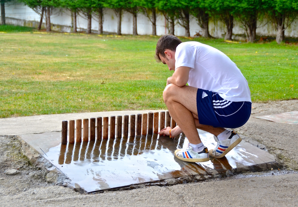 El Camino de Santiago desde Asturias: El juego de "Los Bolos"