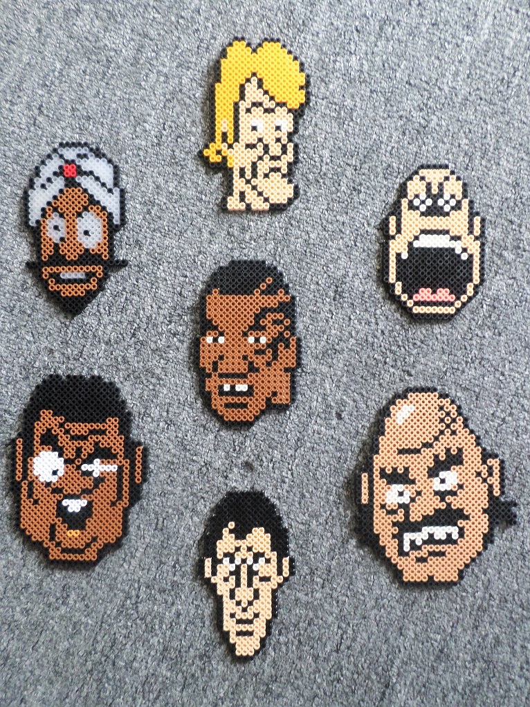Mosaic Mixed Media & Collage Mike Tysons Punch Out Perler Art etna.com.pe
