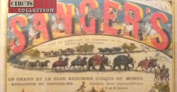 Circus -Collection: Sanger's circus 1884, affiche