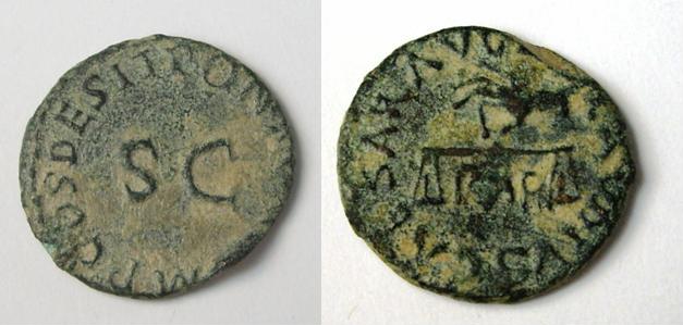 TRAIANUS: Cuadrante del emperador Claudio-Cuadrans of Emperor Claudius