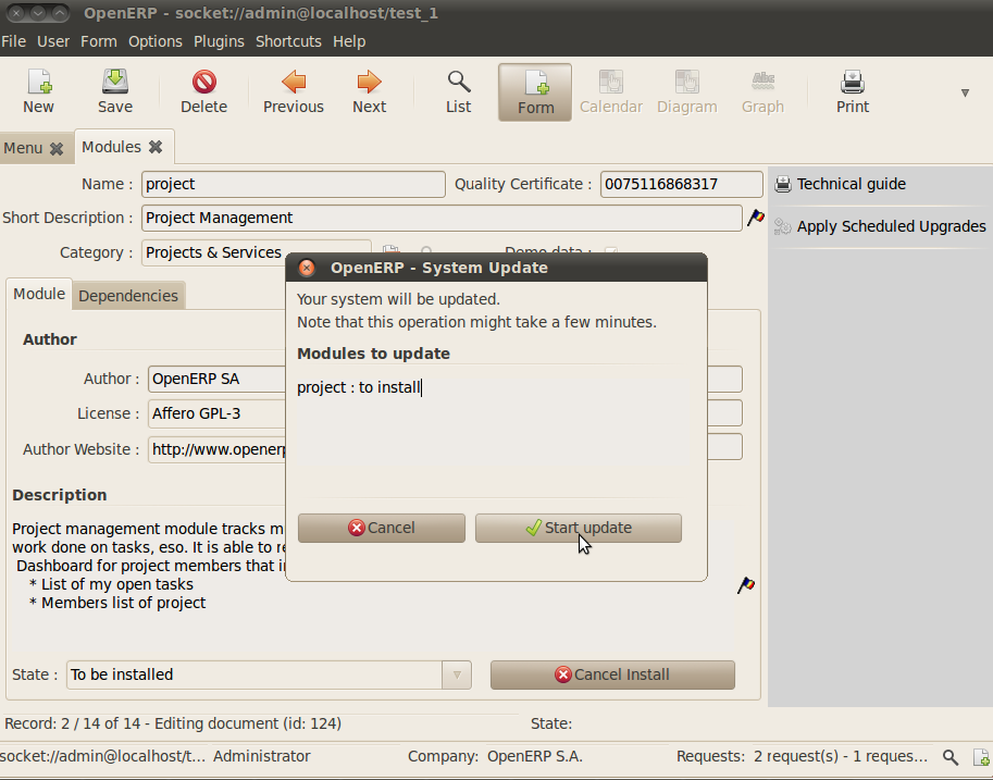 OpenERP Installation Guide