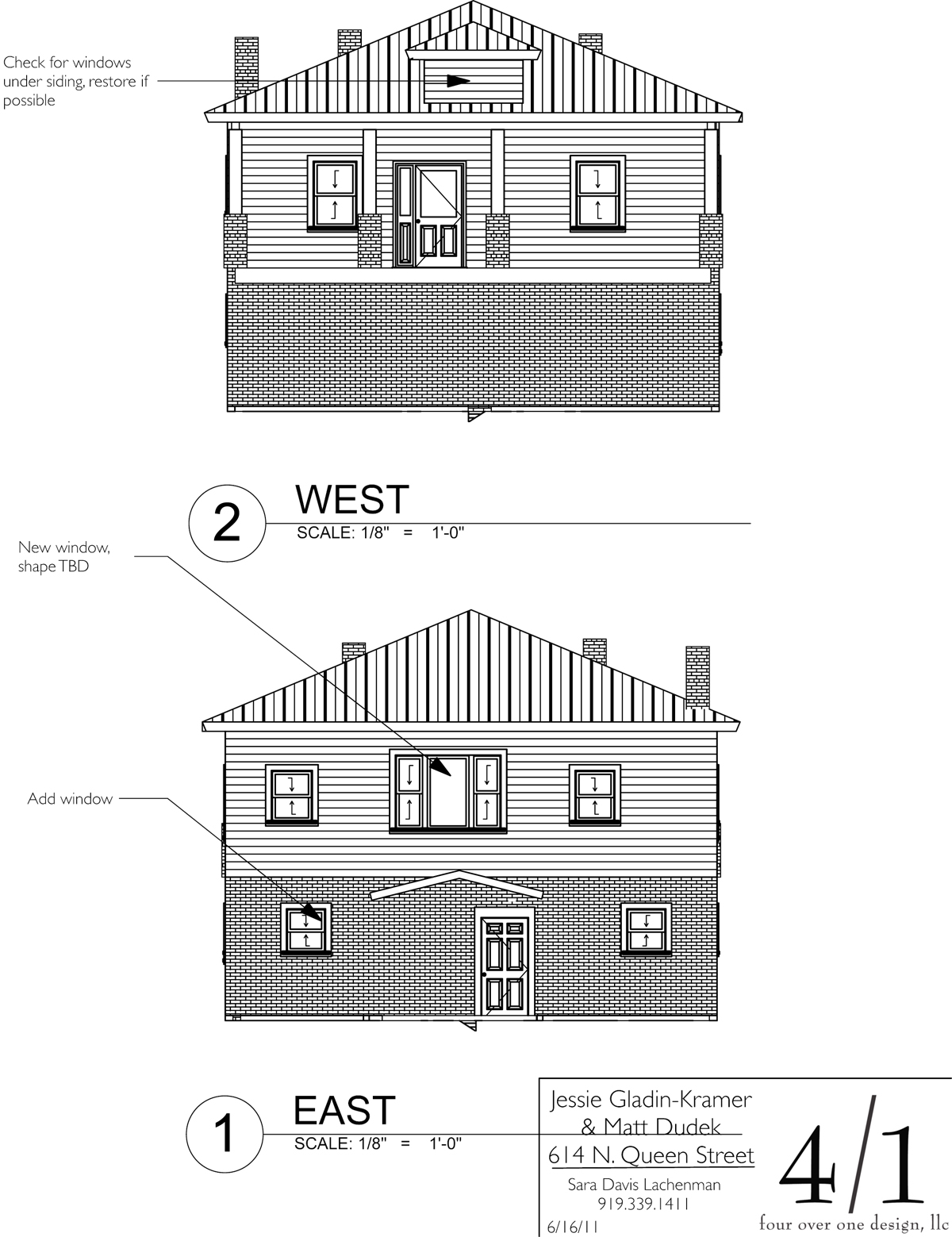 The Middle House: First Floor Plans