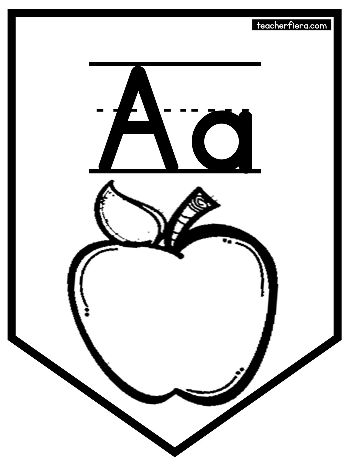 teacherfiera.com: ALPHABET BANNER (BLACK AND WHITE)
