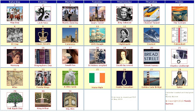 UP AND AWAY: MAY CALENDAR FACTS