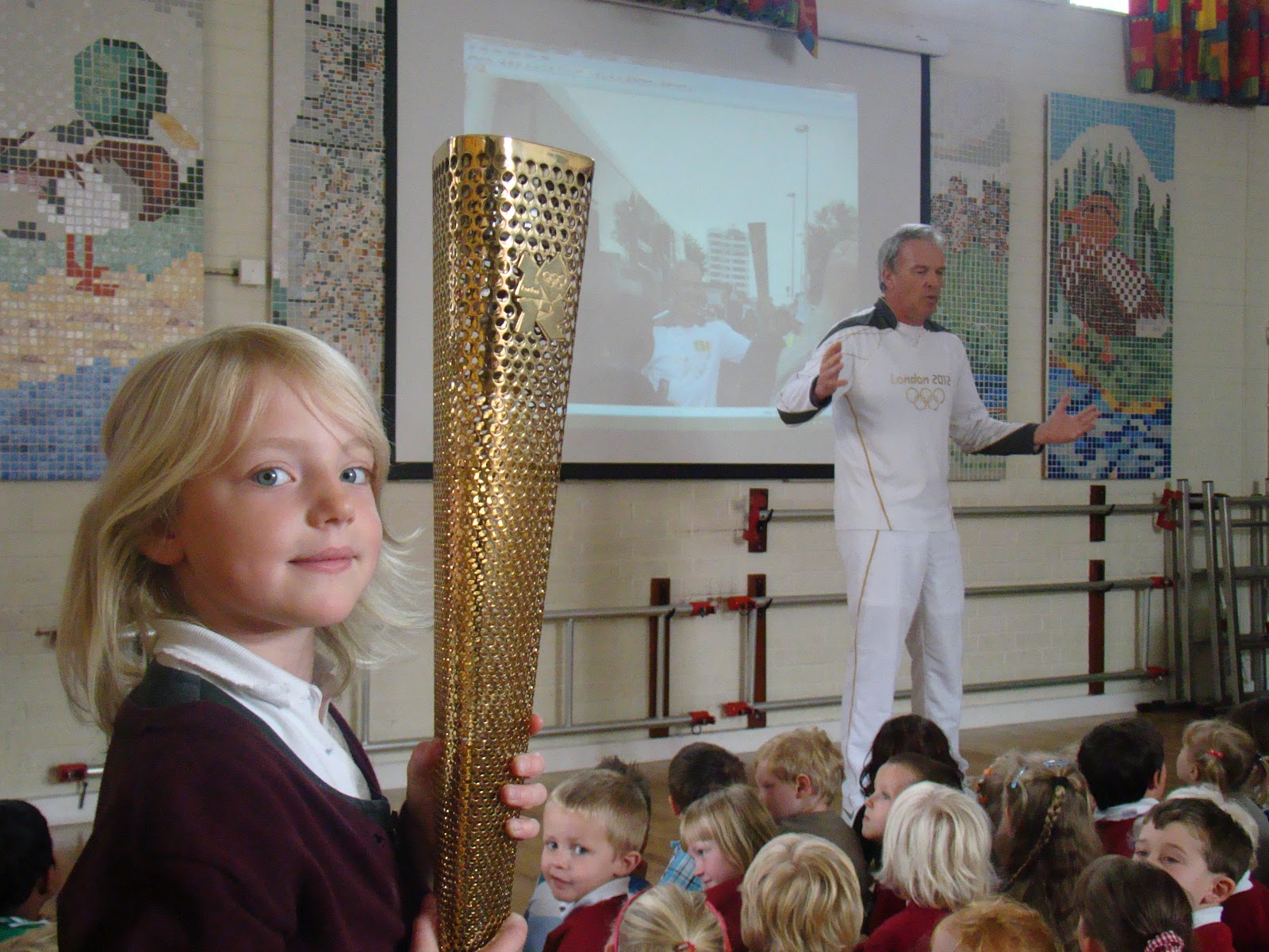 Hitcham's Blog: Olympic Torch in School