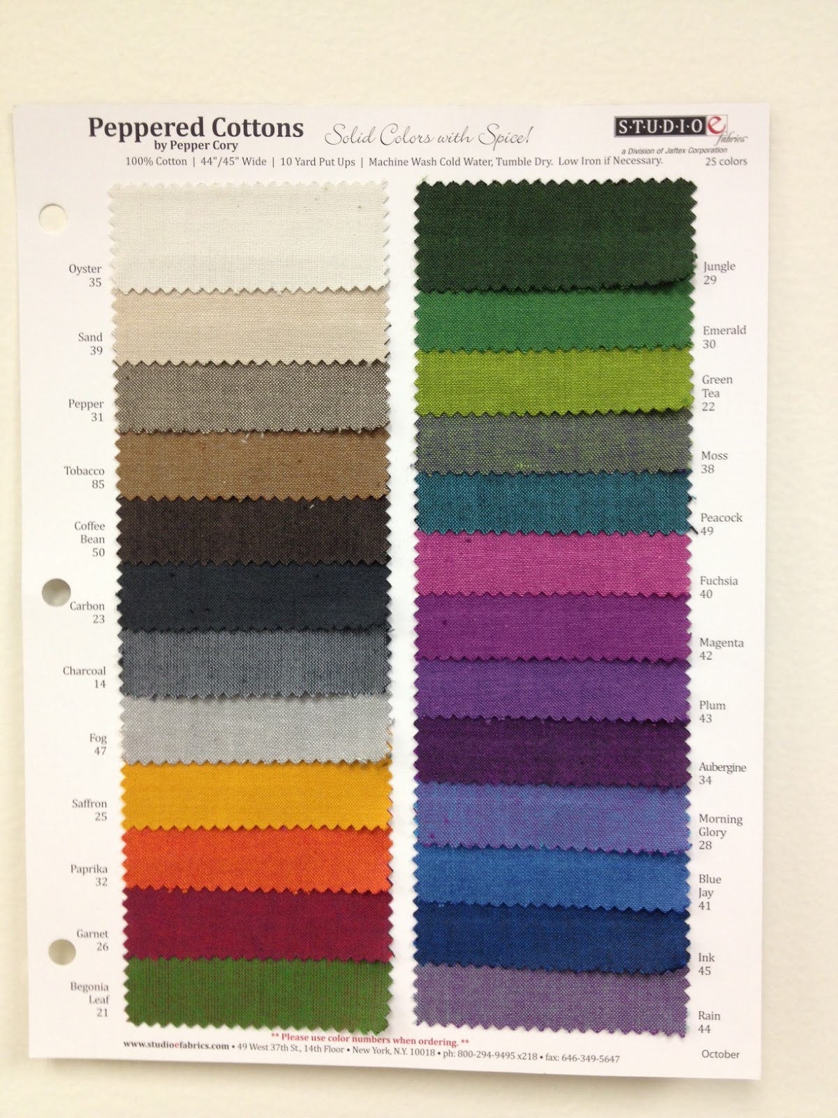 Pepper at the Quilt Studio: Shot Cottons #1--introducing Peppered Cottons