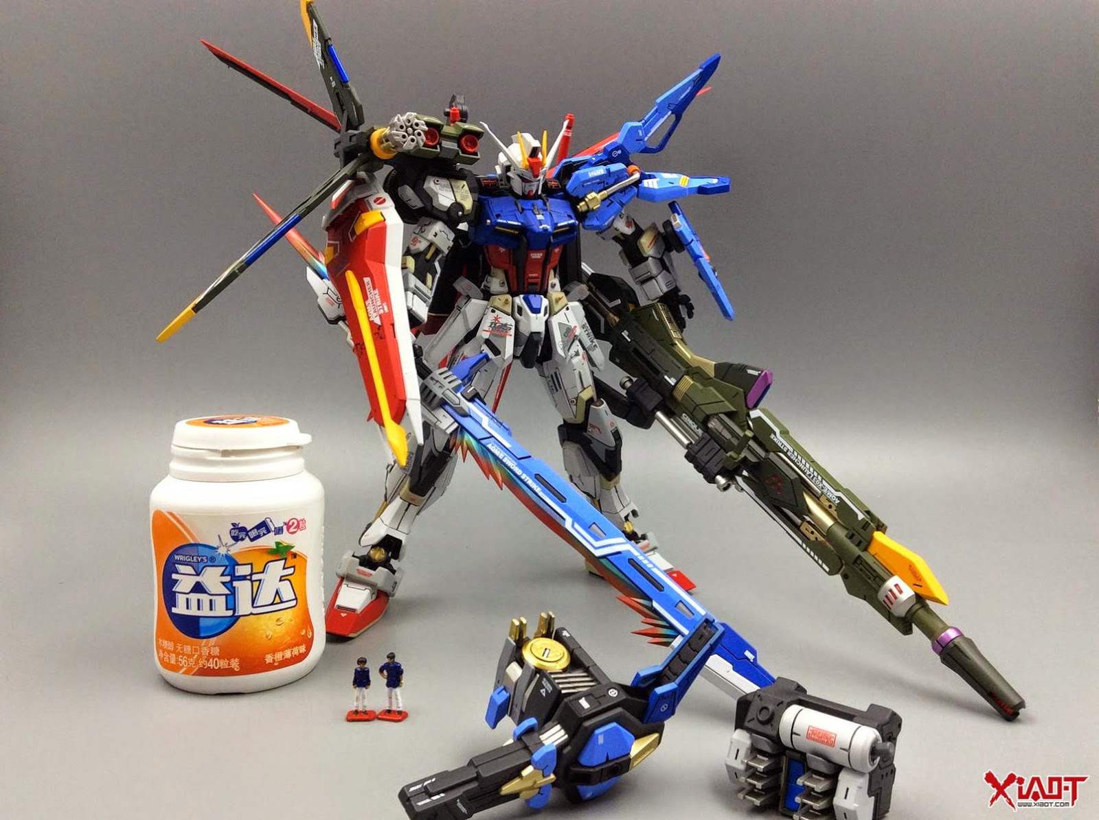 Custom Build: Bandai + DM 1/100 Perfect Strike Gundam "Detailed"