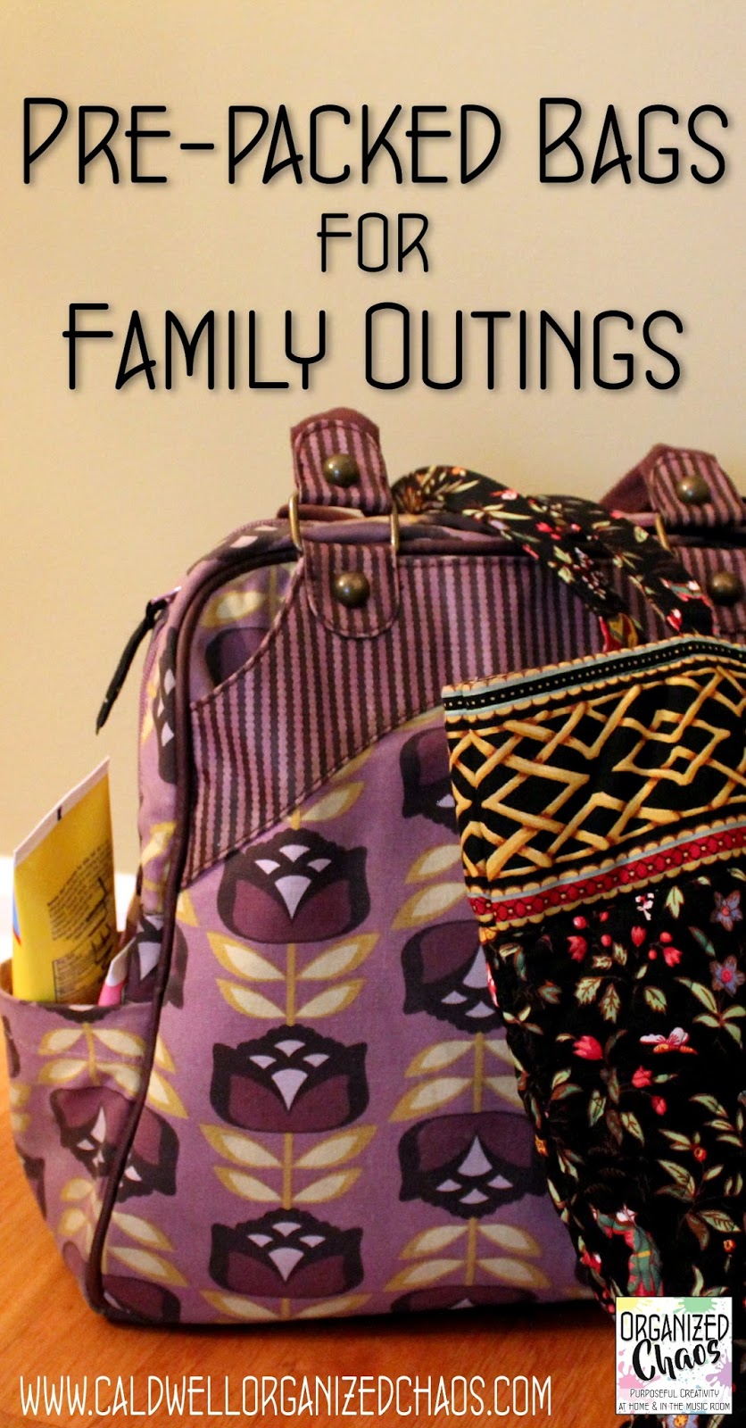 Pre-Packed Bags for Family Outings | Organized Chaos