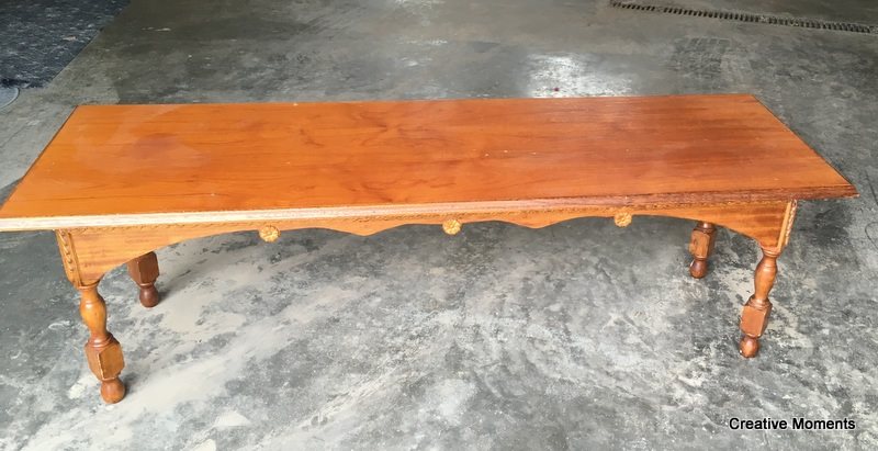 Dixie Belle Manatee Gray & Caviar Coffee Table