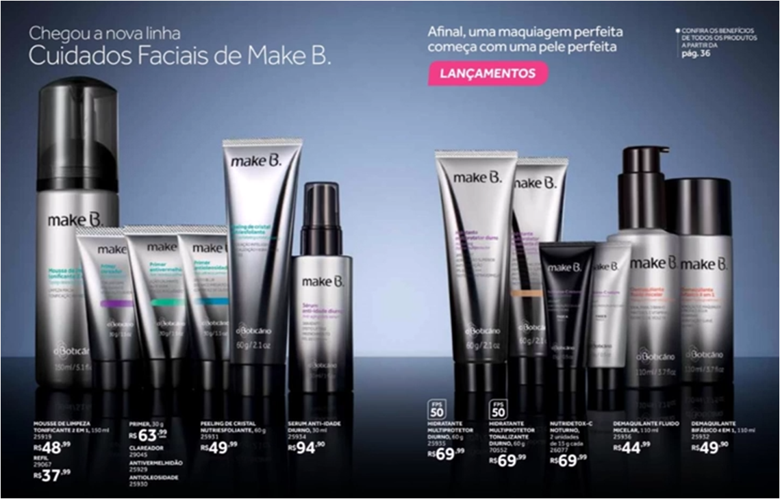 Laura Especial : Nova linha da Make B Cuidados Faciais