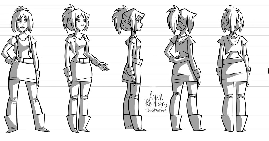 Anna Rettberg Character Turnaround