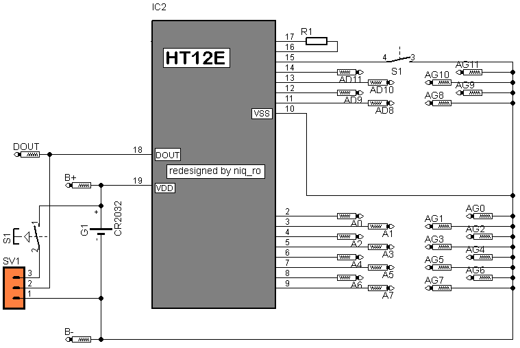 Nicu FLORICA (niq_ro): Sisteme de comanda radio folosind HT12E si HT12D
