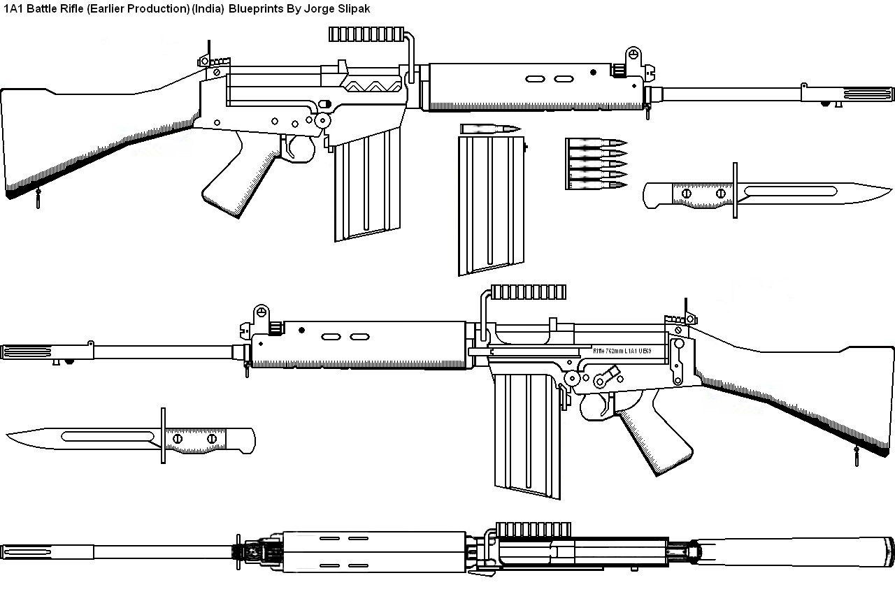 THE L1 A1 INFANTRY RIFLE BLUEPRINTS