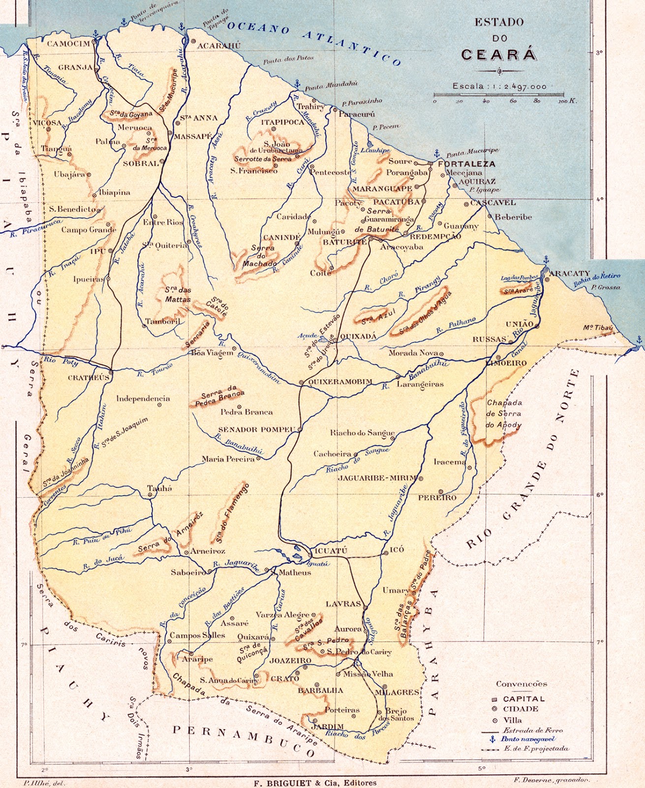 Mapas do Estado do Ceará - Fox Press™