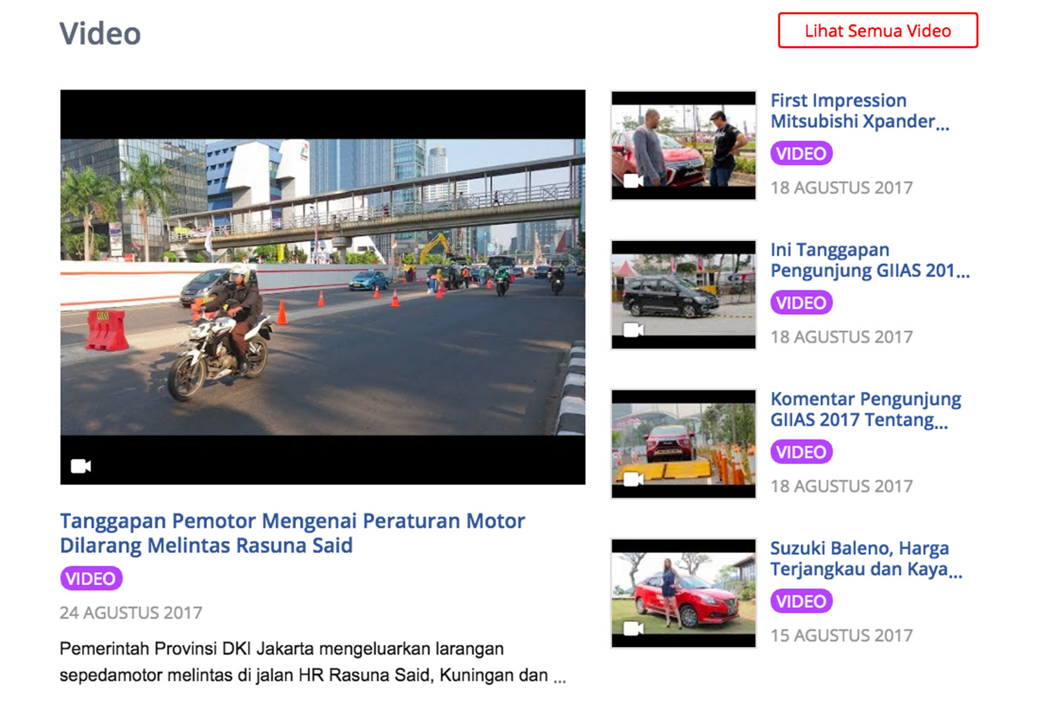 Tampilan Baru Halaman Berita Website Mobil123.com Lebih Segar dan ...