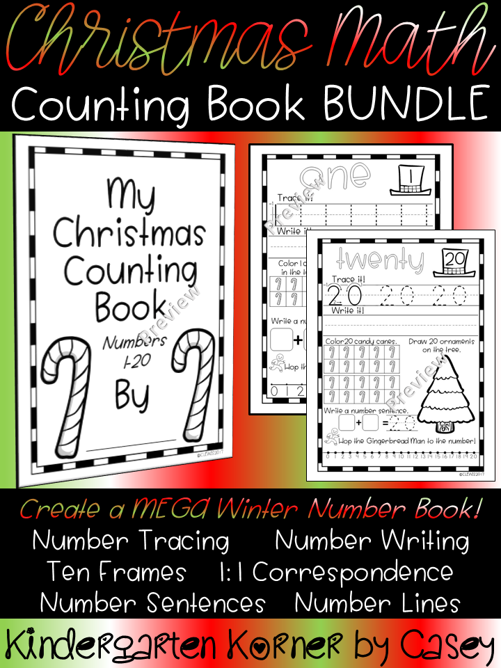 Christmas Math Activities for Kindergarten - Kindergarten Korner - A ...